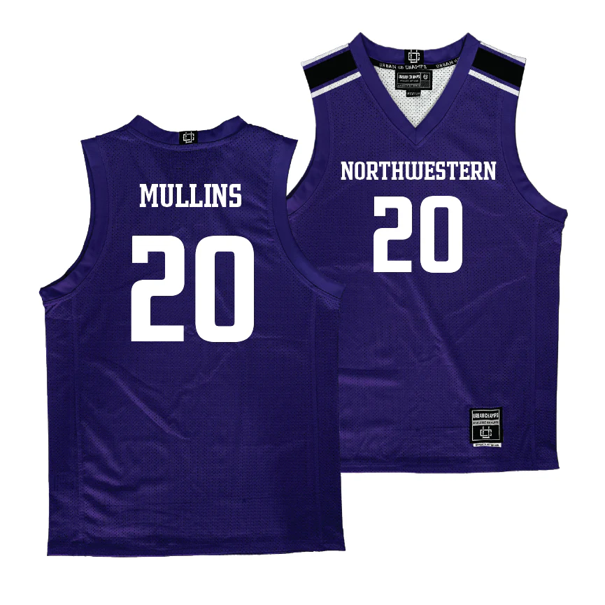 Northwestern Wildcat's NIL Basketball Jersey #20 Justin Mullins ...