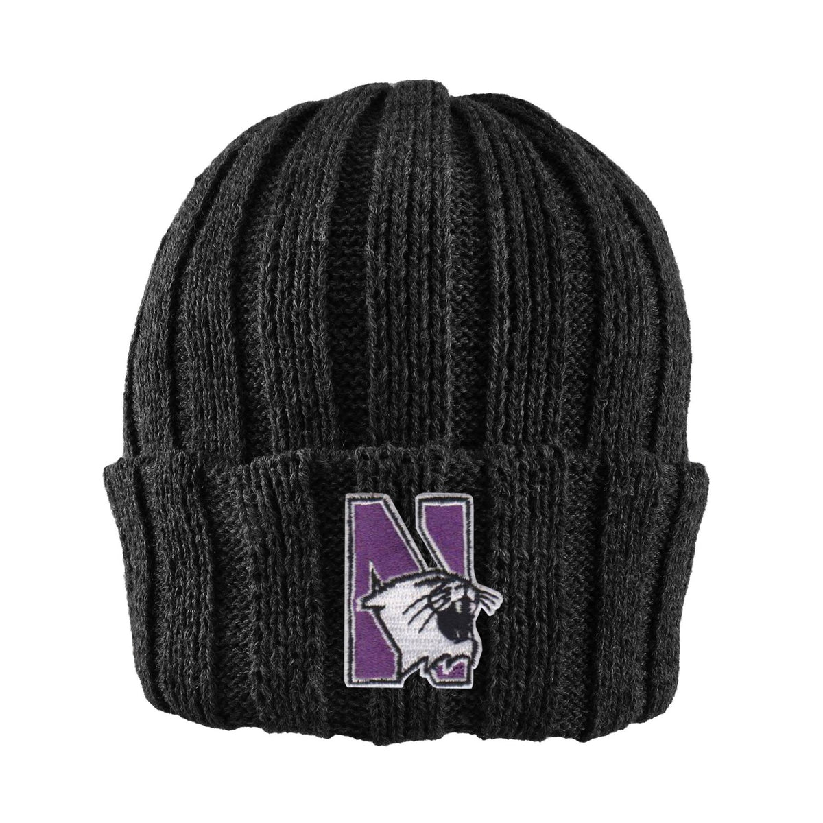 Northwestern Wildcats Youth Black Ribbed Knit Beanie – Northwestern ...