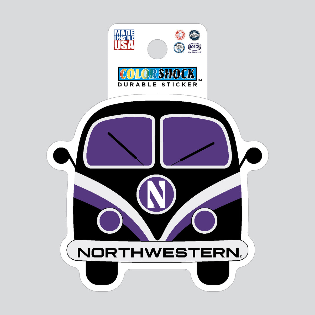 Northwestern Wildcats Retro Bus Decal – Northwestern Team Store