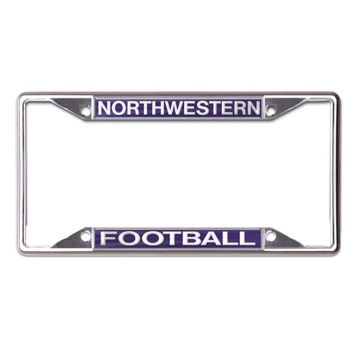 Northwestern Wildcats Football License Plate Frame – Northwestern Team ...
