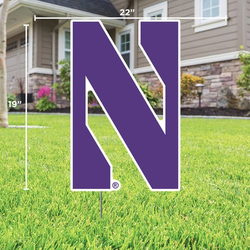 NORTHWESTERN N LAWN SIGN – Northwestern Team Store