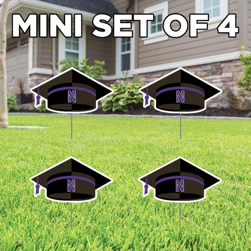 NORTHWESTERN UNIVERSITY CAP MINI SET LAWN SIGNS – Northwestern Team Store